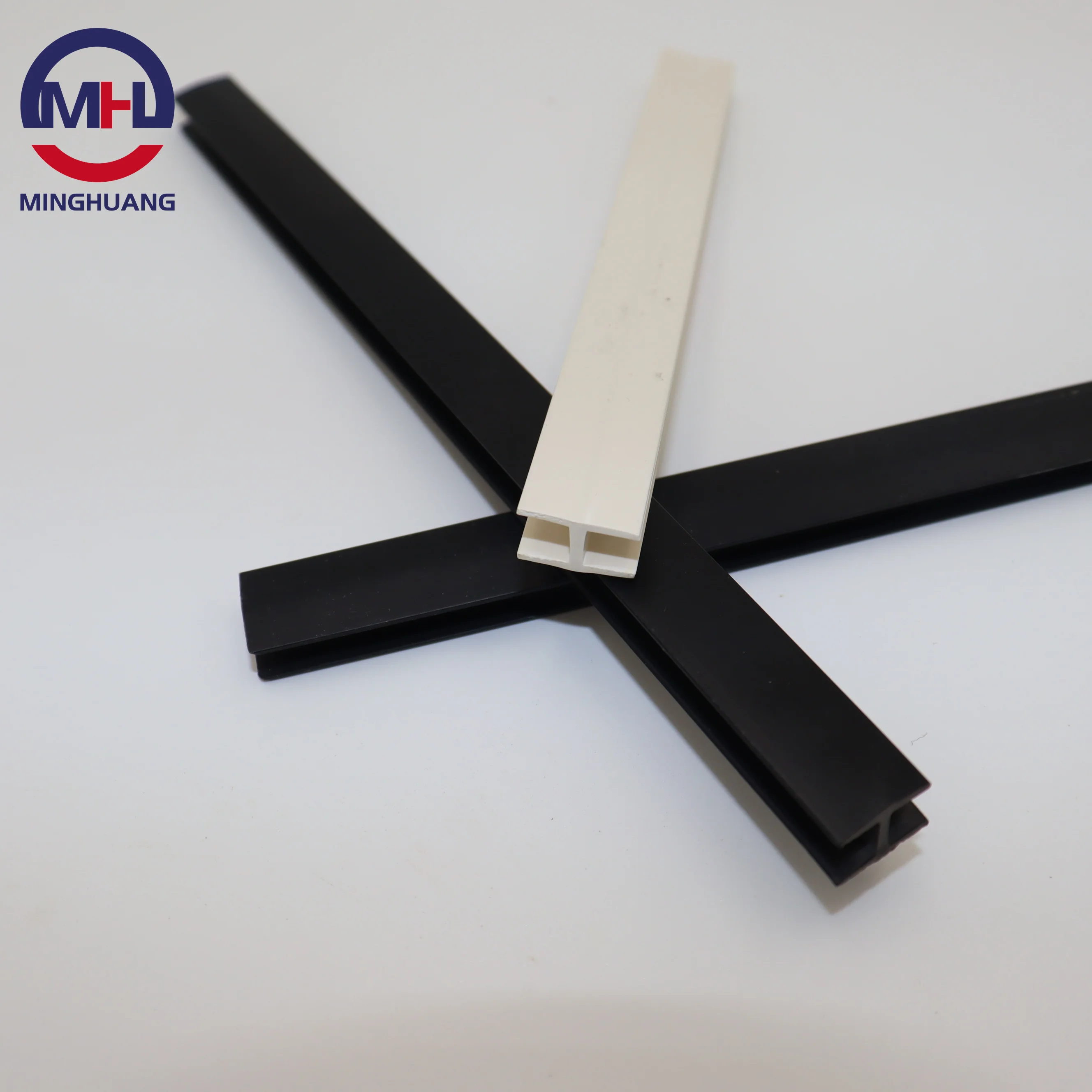 Customized H Shape Channel Plastic Extruded Profile Pvc Profiles - Buy ...