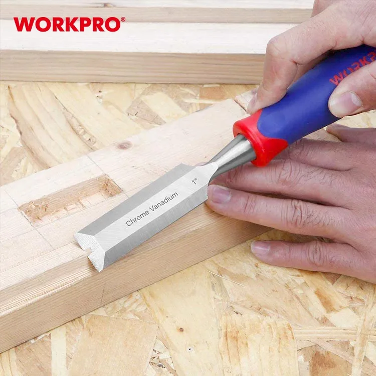 Workpro 1" Drop-forged Chrome-vanadium Steel Blade Edge Honed Wood ...
