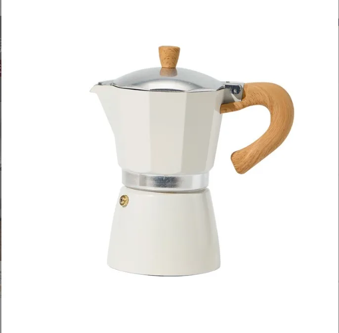 Italian Aluminum Mocha Pot Octagonal Mocha Coffee Maker European Style ...