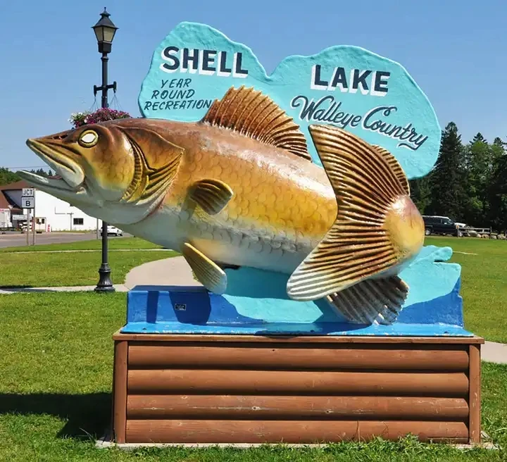 Large Size Resin Fiberglass Fish Statue Sculpture for Sale