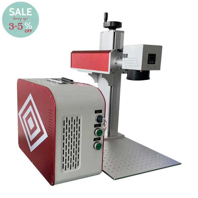 Price Portable Fiber Laser Marking Machines Raycus Laser Source Air ...