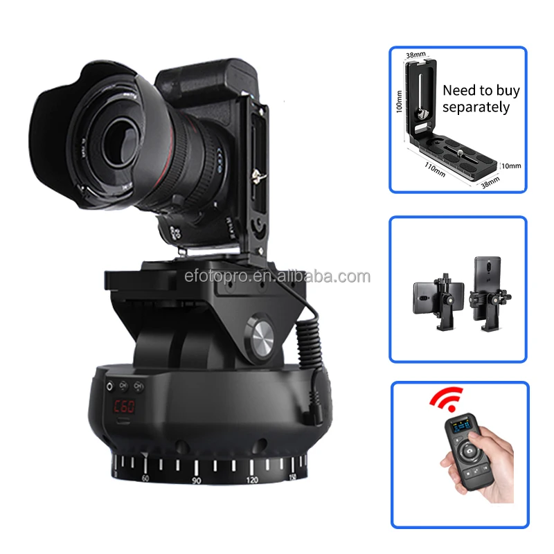 Motorized Rotating Panoramic Head - Remote Control DSLR