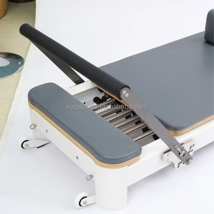 High Quality White Aluminium Balanced Reformer Pilates Machine