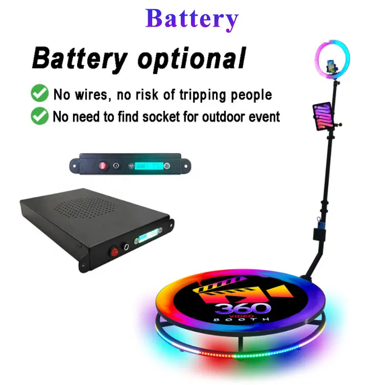 Selfie 360 Spinner Platform Party Supply Photobooth Automatic Rotating ...