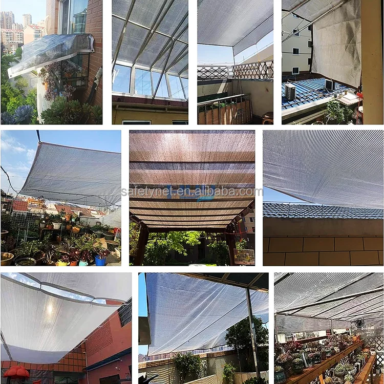 Aluminum Foil Shade Net Garden Shading Net Patio Canopy Cooling ...