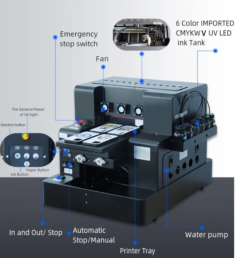 Unic A3 Uv Dtf Multi-functional Printer Machine For Bottle Film ...
