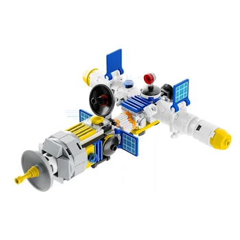 2024 New Ce Diy Spaceship Six In One Building Blocks Toy Splicing And ...