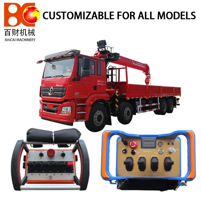 4 Joystick 8-35v Cranes Hydraulic Valve Wireless Motor Remote Control ...