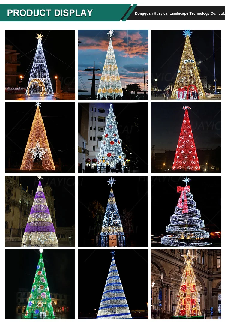 Factory Price Xmas Commercial Outdoor Decoration Christmas Tree With ...