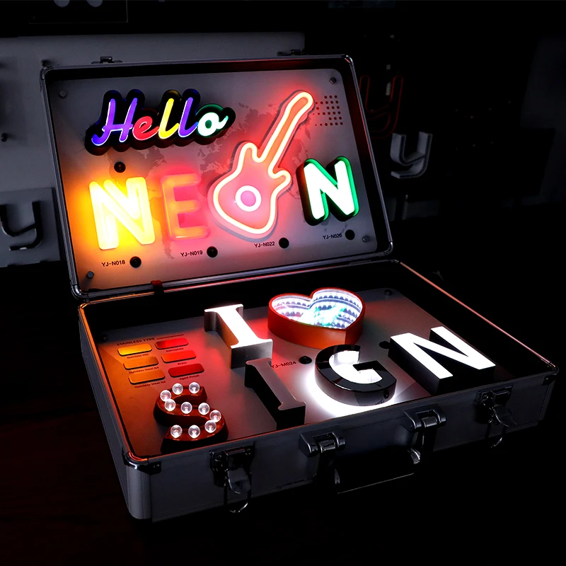 Yijiao Custom Designed Sample Kit Led Letters Acrylic Signs Neon Light ...