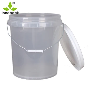 5 Gallon Transparent Clear Plastic Bucket For Food - Buy Plastic Bucket ...
