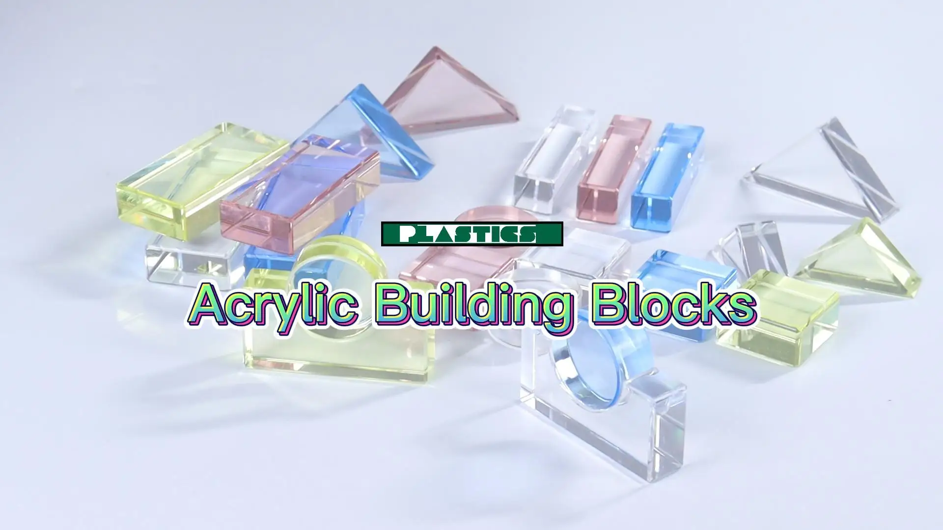 New Design Kids Toys Educational Rainbow Building Gem Blocks Crystal ...