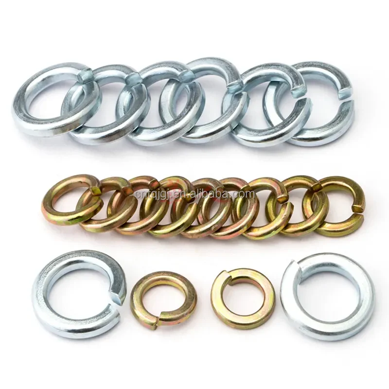 M6 M8 M10 Galvanized Steel B7 B7M Black Oxide Split Lock Spring Washer ...