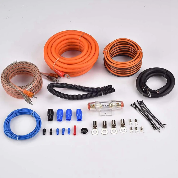 Car Audio Amplifier Wiring Kit Orange Frosted 4ga China Car Audio Wire ...