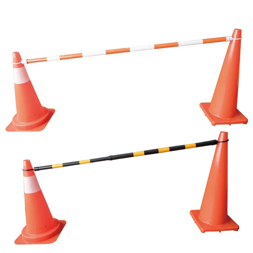 2.2m 3m Pvc Retractable Collapsible Plastic Traffic Cone Connect Bars ...