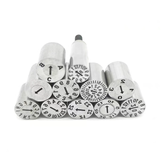 Factory Precision Metal Steel Customized Double Digital Date Insert ...