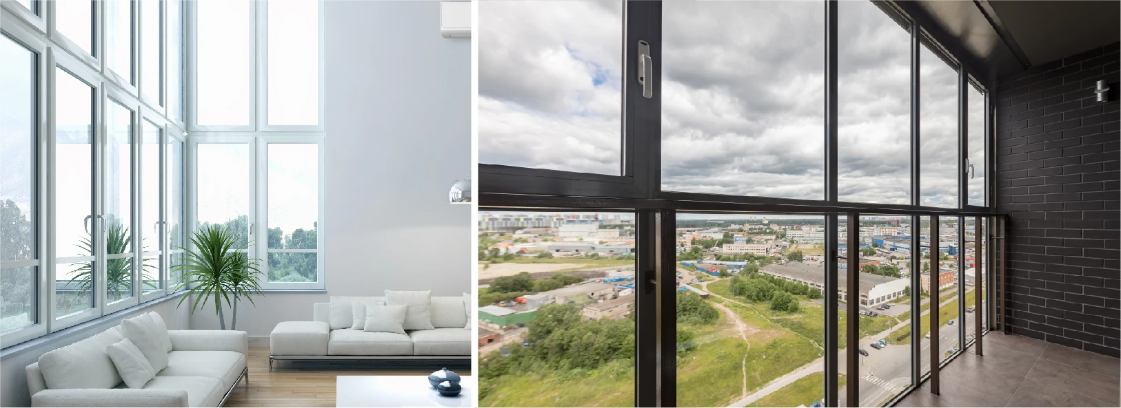 Luvindow Aluminum Glass Curtain Wall Panels for SC Project