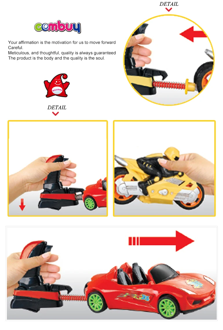 Speedy Racing Car Ejection Game Children Model Motorcycle Toys