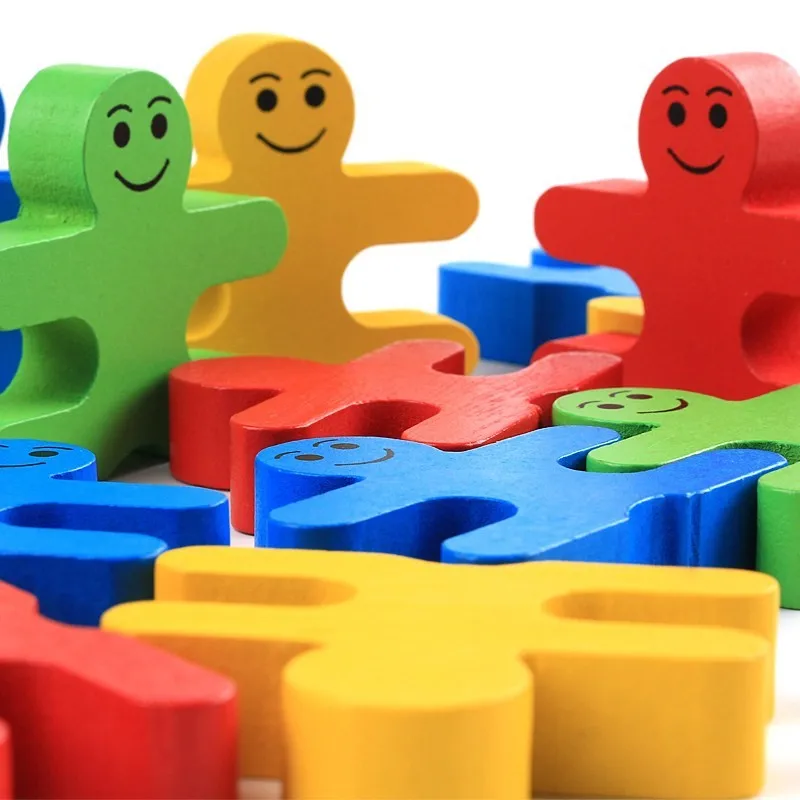 Alibaba.com: Kids Cartoon Balance Blocks, Montessori Wooden Educational ...
