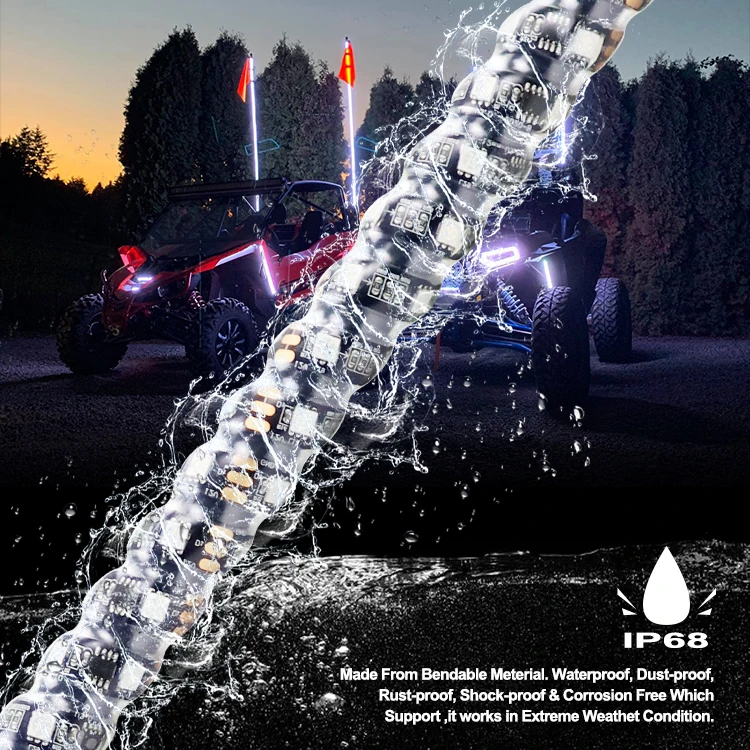 4ft LED Whip with 300 Colors and 200 Patterns for off Road