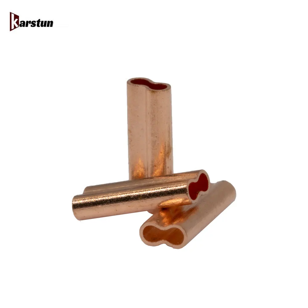 Copper Double Barrel Cable Ferrule Crimps - Durable & Efficient