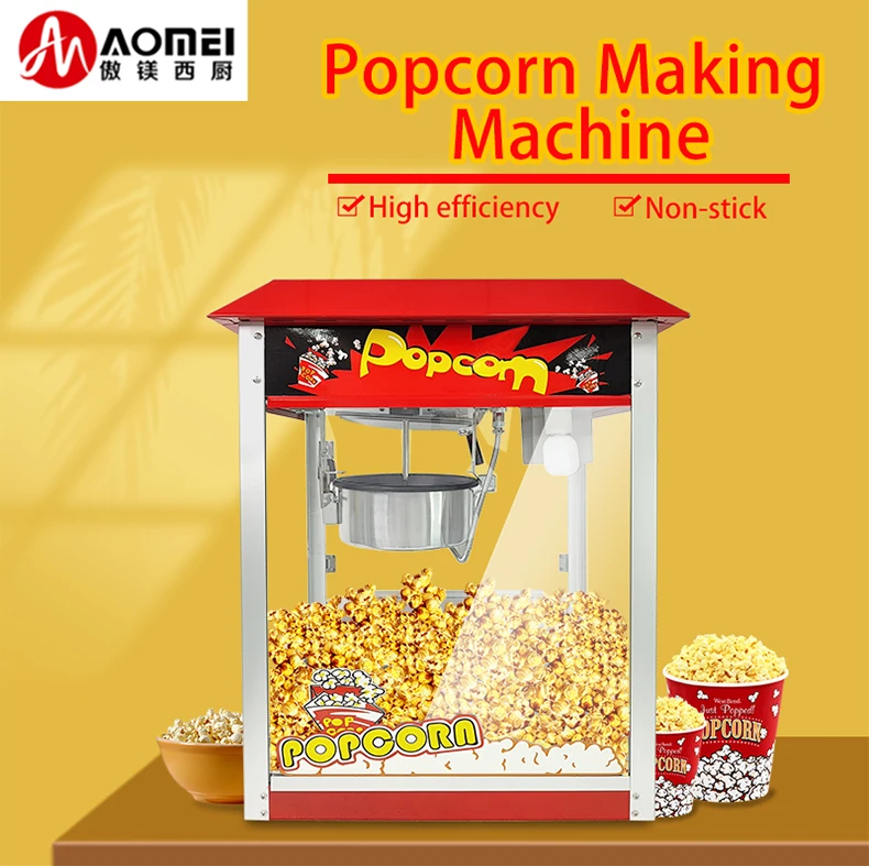 Electric Popcorn Makers Maquina De Pipoca Caramel Popcorn Machine ...