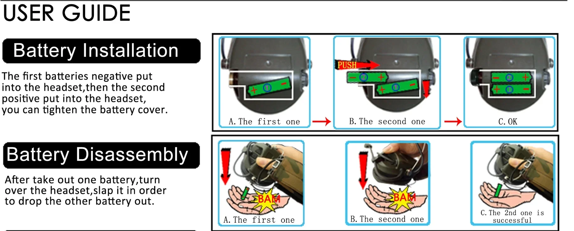 Ts Tac-sky Tactical Headset Tci Liberator Ii Noise Reduction Pickup ...