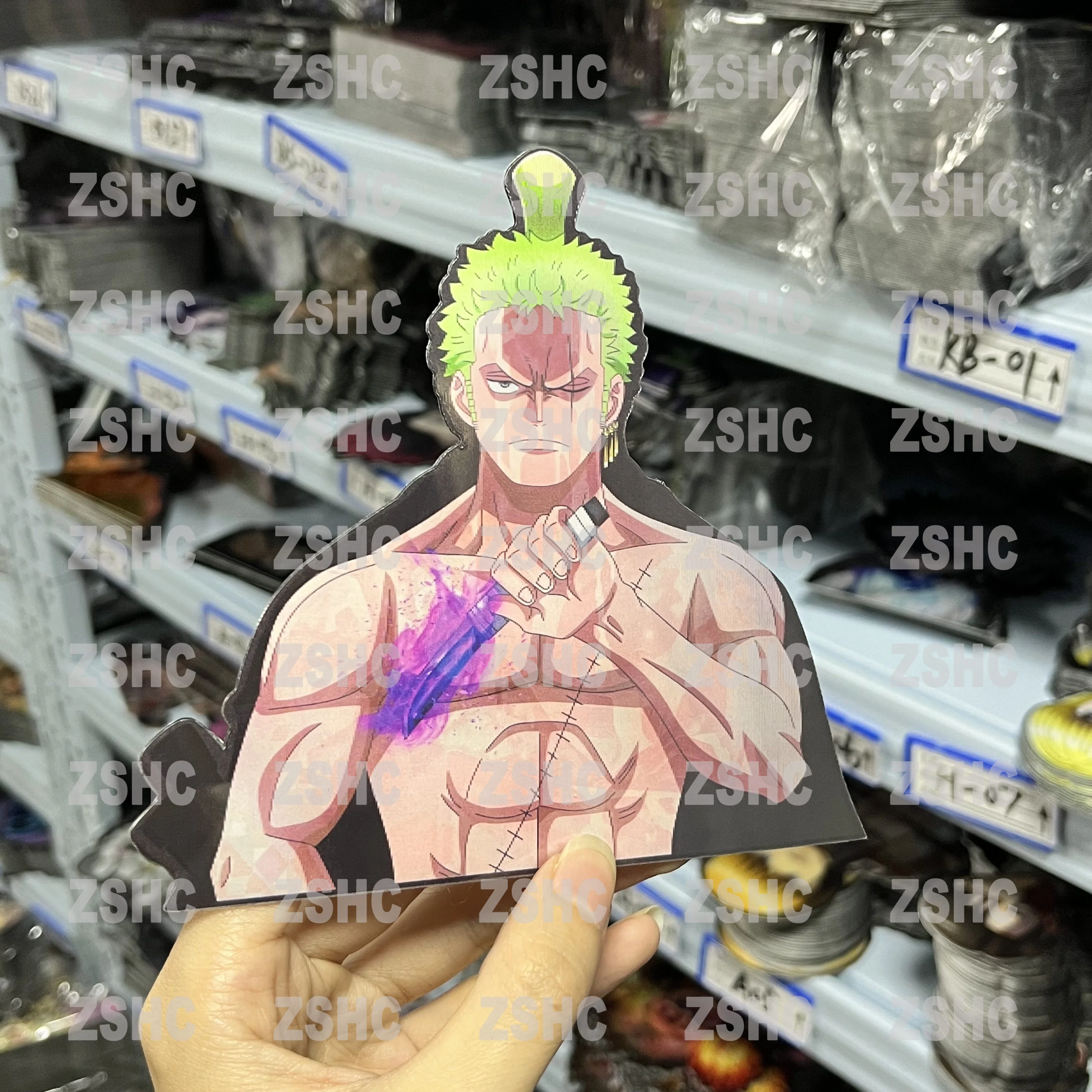 One Pieced Roronoa Zoro Anime Motion Car Sticker Waterproof Car Decal ...