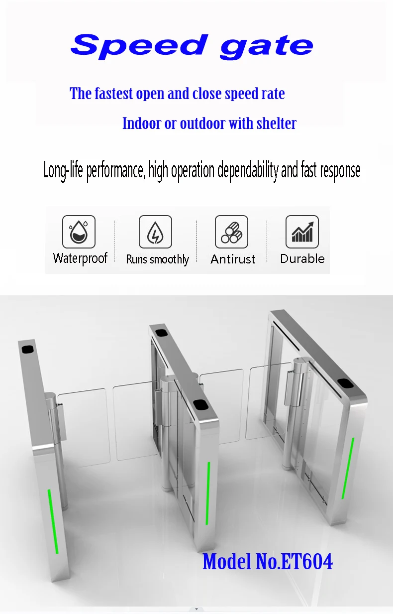 ETT ET611 RFID Barcode Reader Access Control System High Glass Speed ...