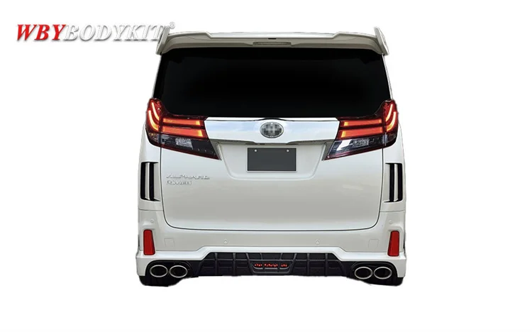 For Toyota Alphard Upgrade Body Kits Bumpers Front Rear Spoiler Side ...