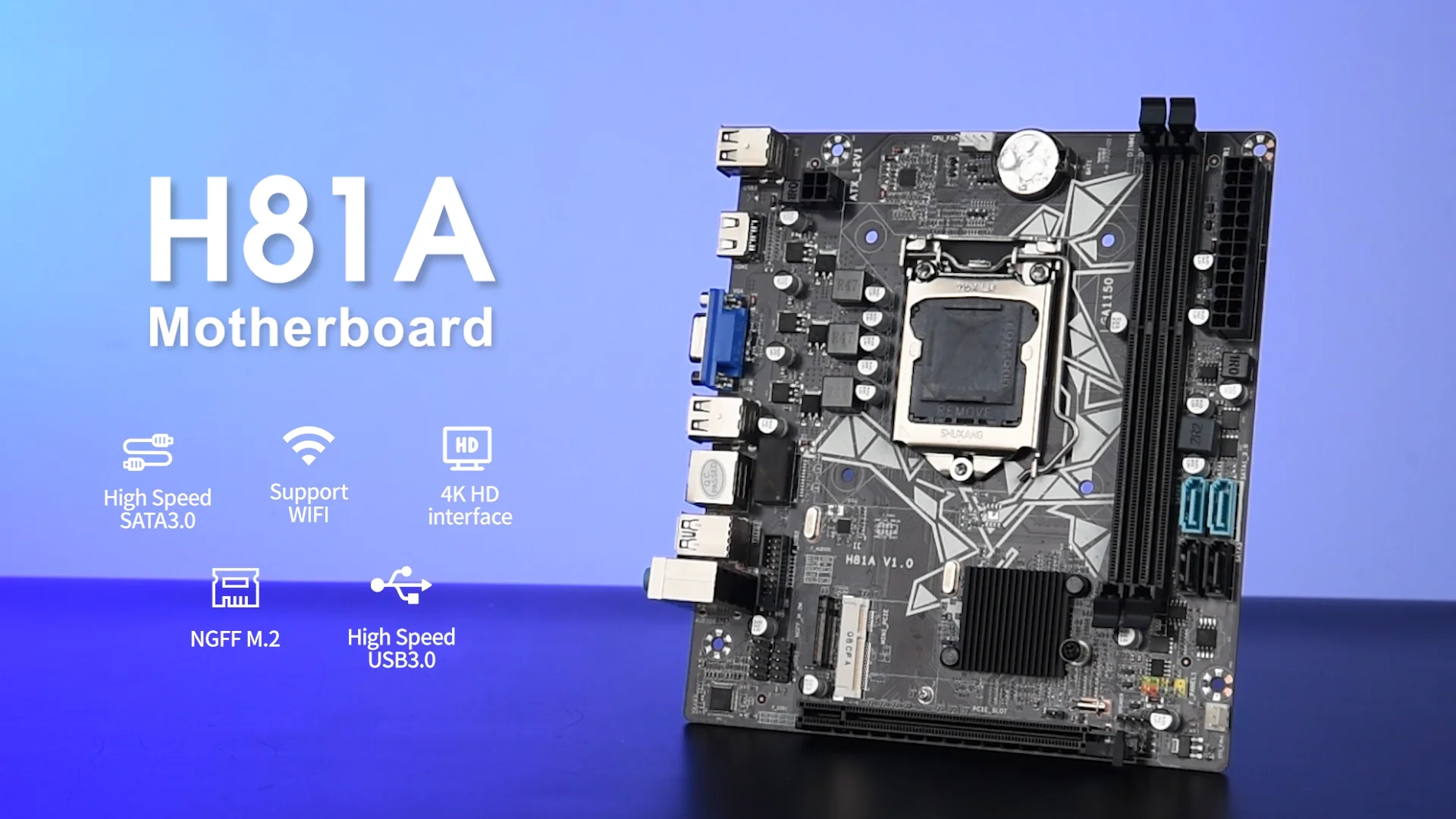 Placa Mae Carte Mere Placa Madre Pc H81 Tarjeta Madre Gaming Motherboard H81-a M.2 Ngff ...