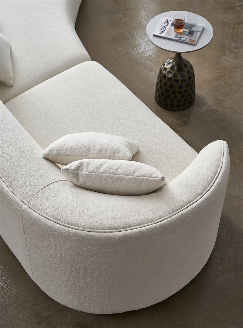 Modern Curved Sectional Sofa - Luxury Living Room Furniture