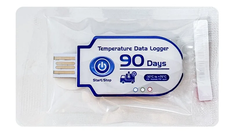 30000 Recordings Disposable Usb Data Logger Temperature And Humidity ...