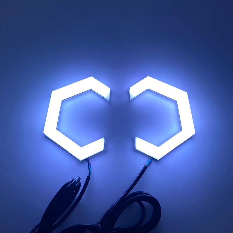 ADT Hex Halo Rings - RGBW LED Retrofit for BMW Headlights