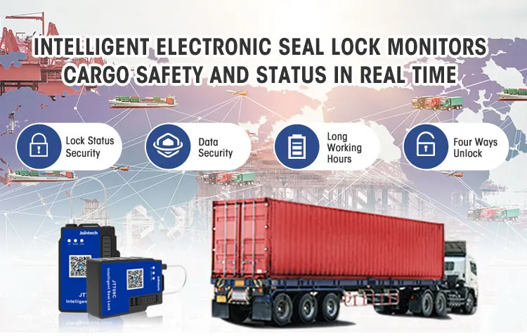 Container Truck Gps Lock Jointech Jt709c Thin Cable Padlock Magnetic ...