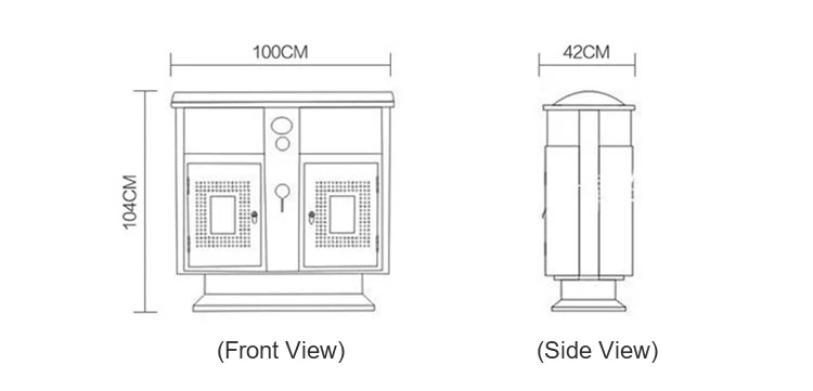 Sustainable Outdoor Trash Bins - Step 2 in Garbage Classification