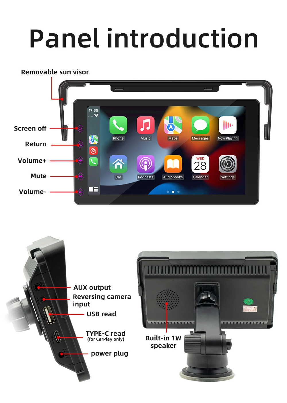 Smart Car Dvd Player with 7 Inch Touch Screen & 5G Wifi
