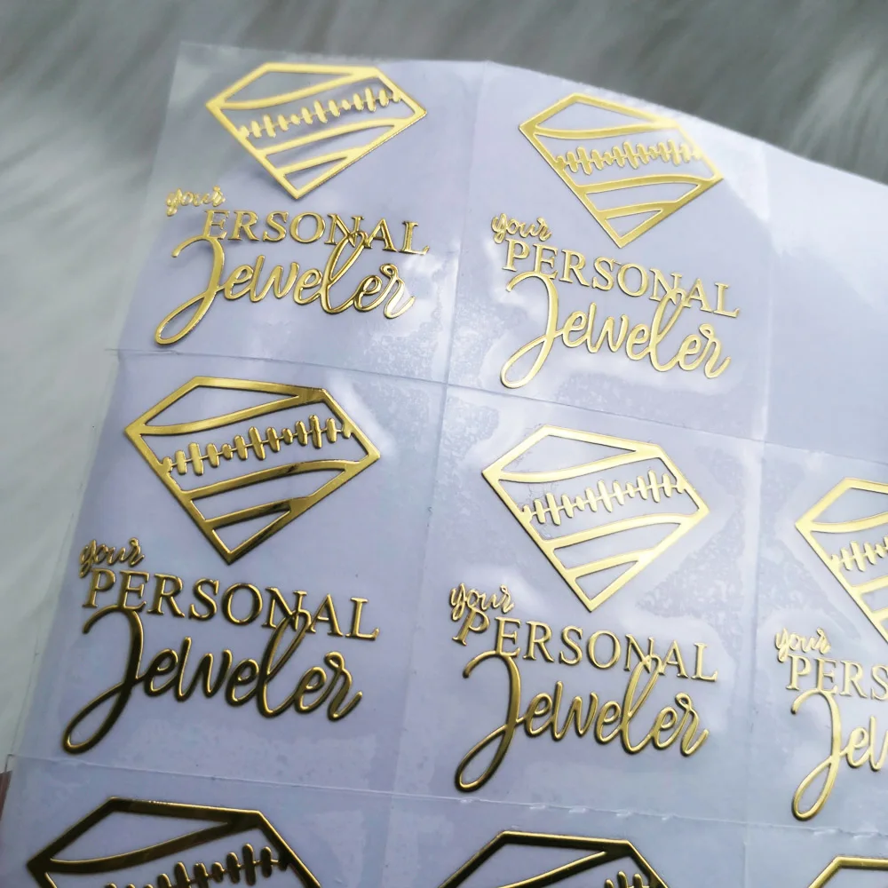 Customized Electroforming Logo Transfer Label - Shiny Gold
