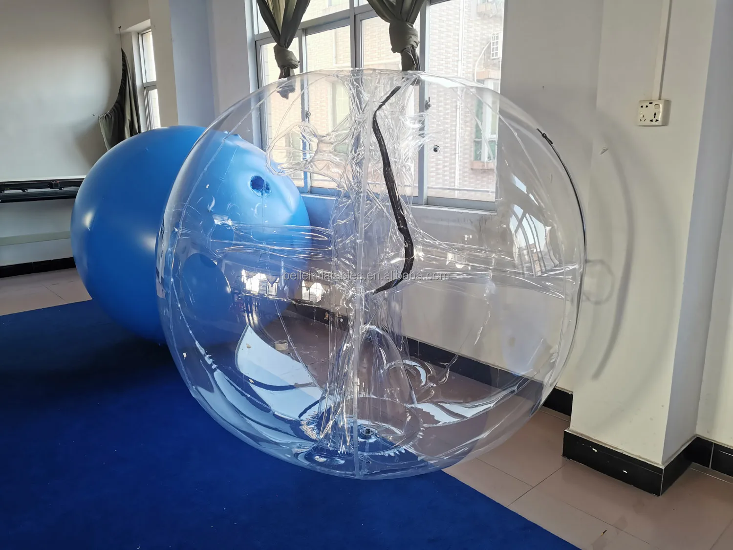 Beile PVC Inflatable Transparent Blueberry Suit with Water Bag