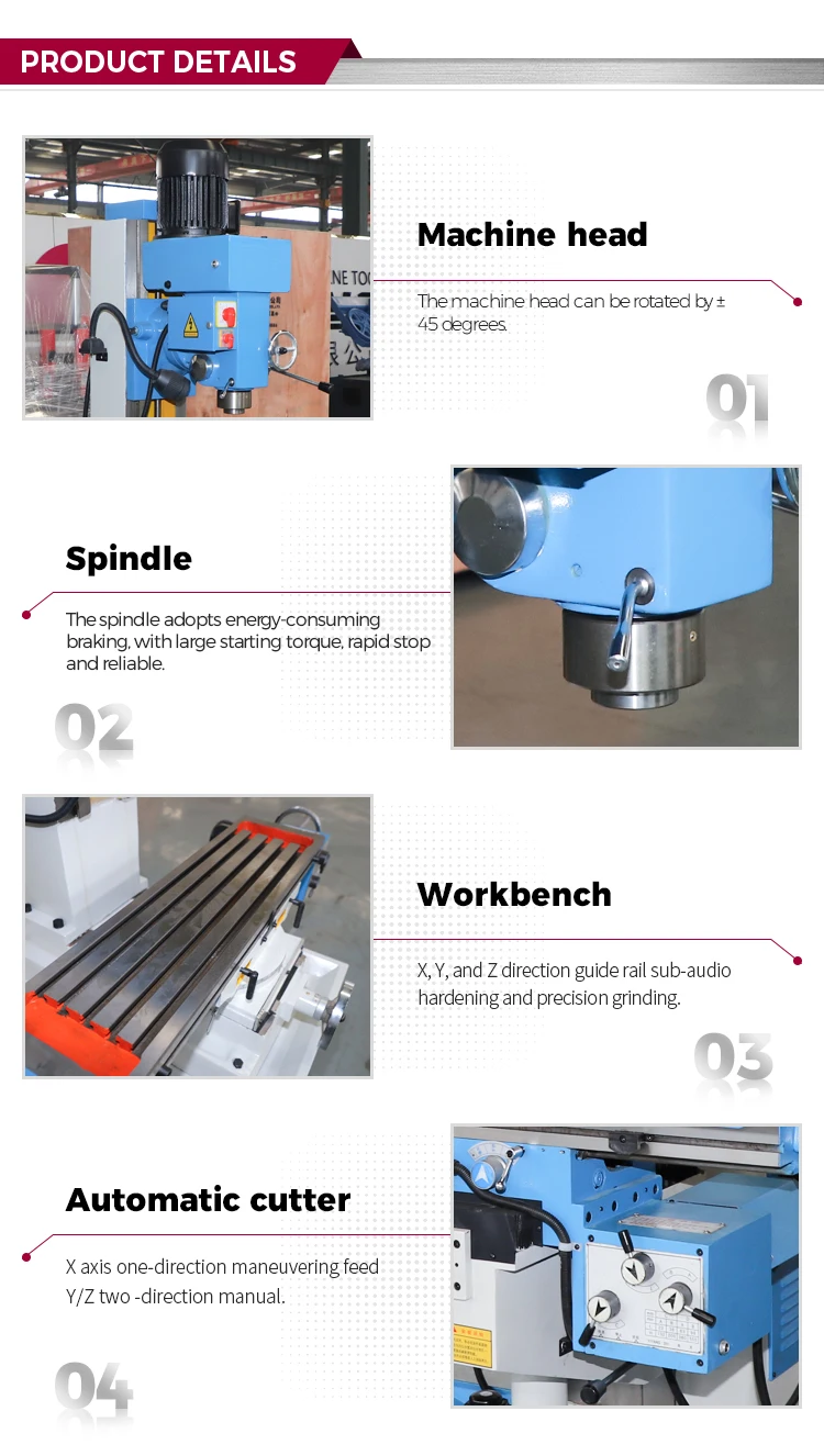 Zx50c Manual Mills Mini Universal Milling Machine Drilling And Milling ...