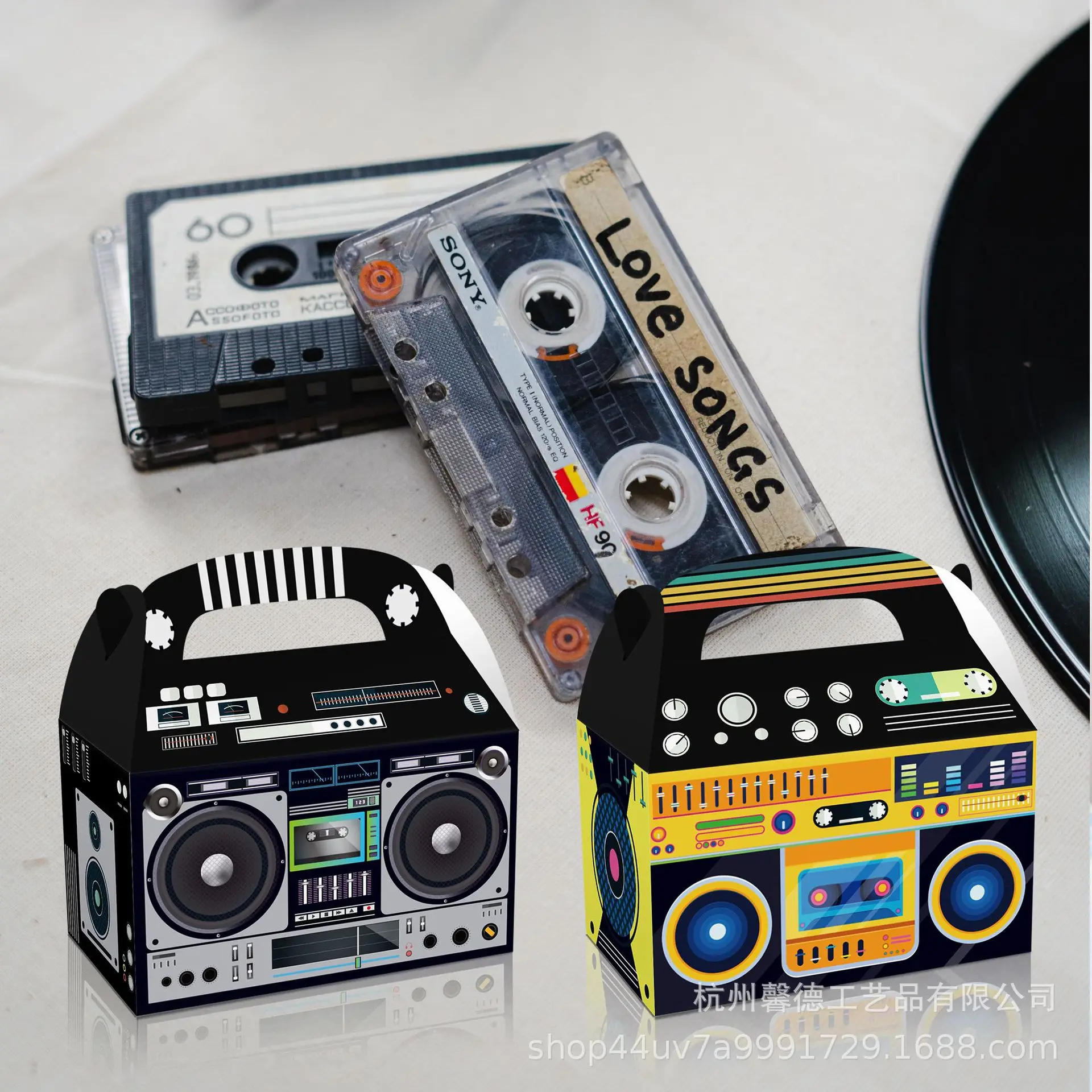 Radio Recorder 80's 90s Party Candy Handheld Paper Box - Buy Candy Box ...