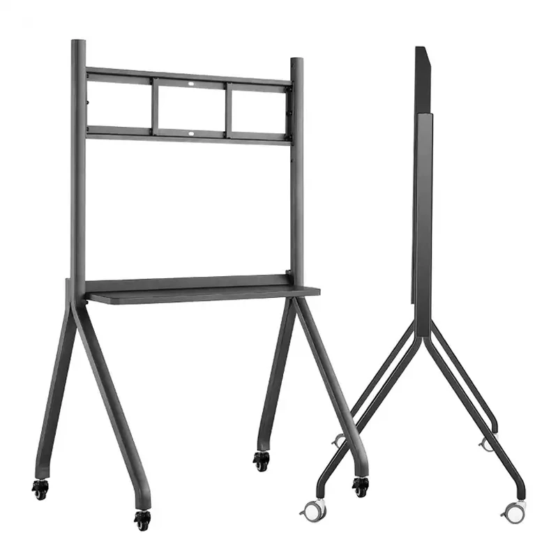 Mobile Tv Stand With Vertical Floor Cart And Wheel Bracket All-in-one ...