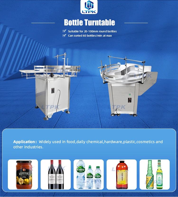 Automatic Round Rotary Plastic Glass Bottle Unscrambler Glass Bottle ...
