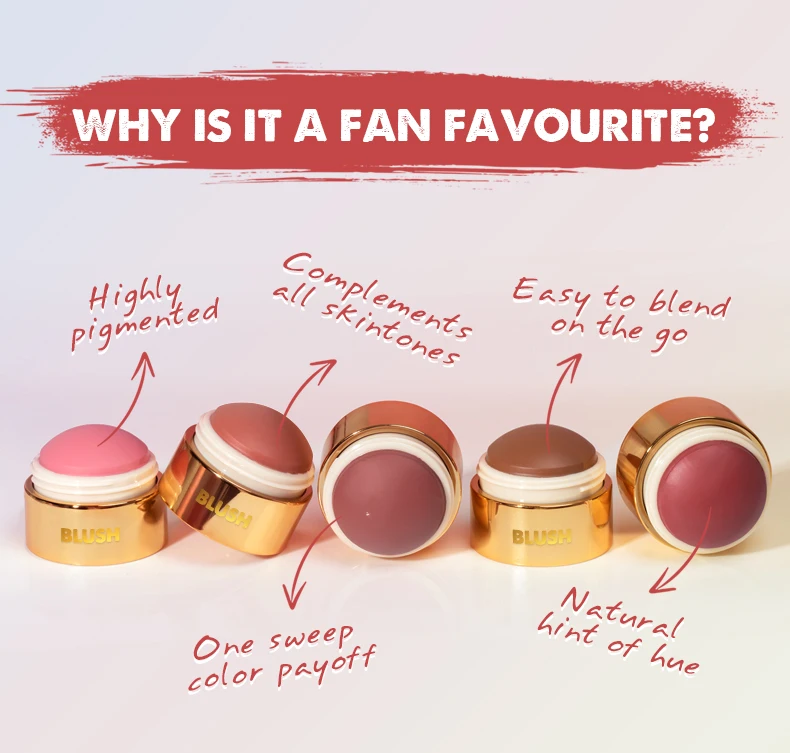 Custom Your Logo - Best Blusher Maquillaje Makeup Balm