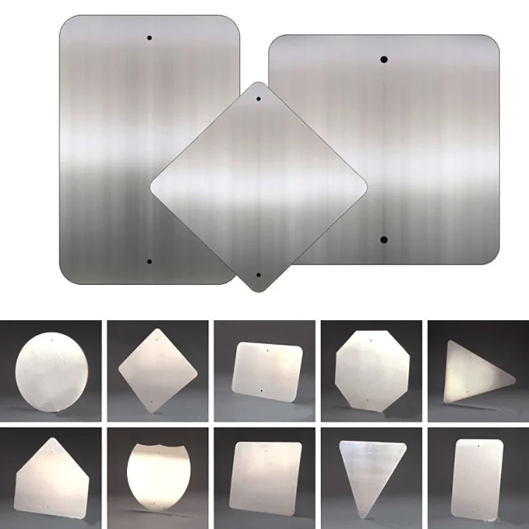 Aluminium Metal Blank Road Signs - Durable & Customizable