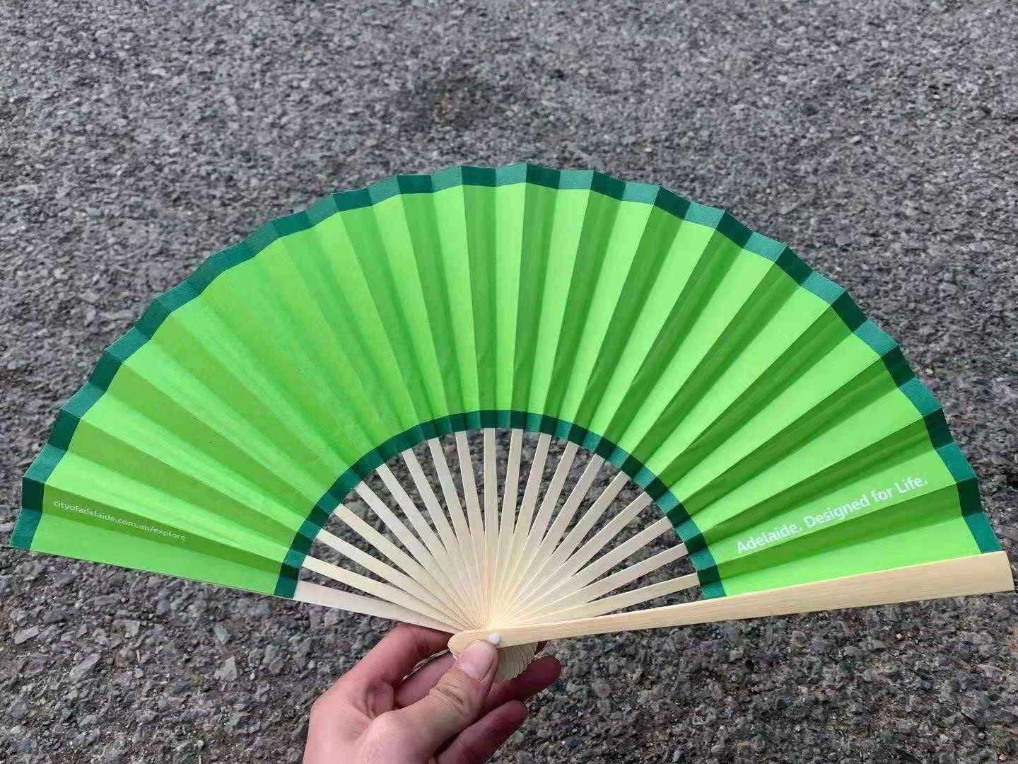 Wholesale Custom Printed Hand Held Fan Plastic Nylon Bamboo Wedding ...