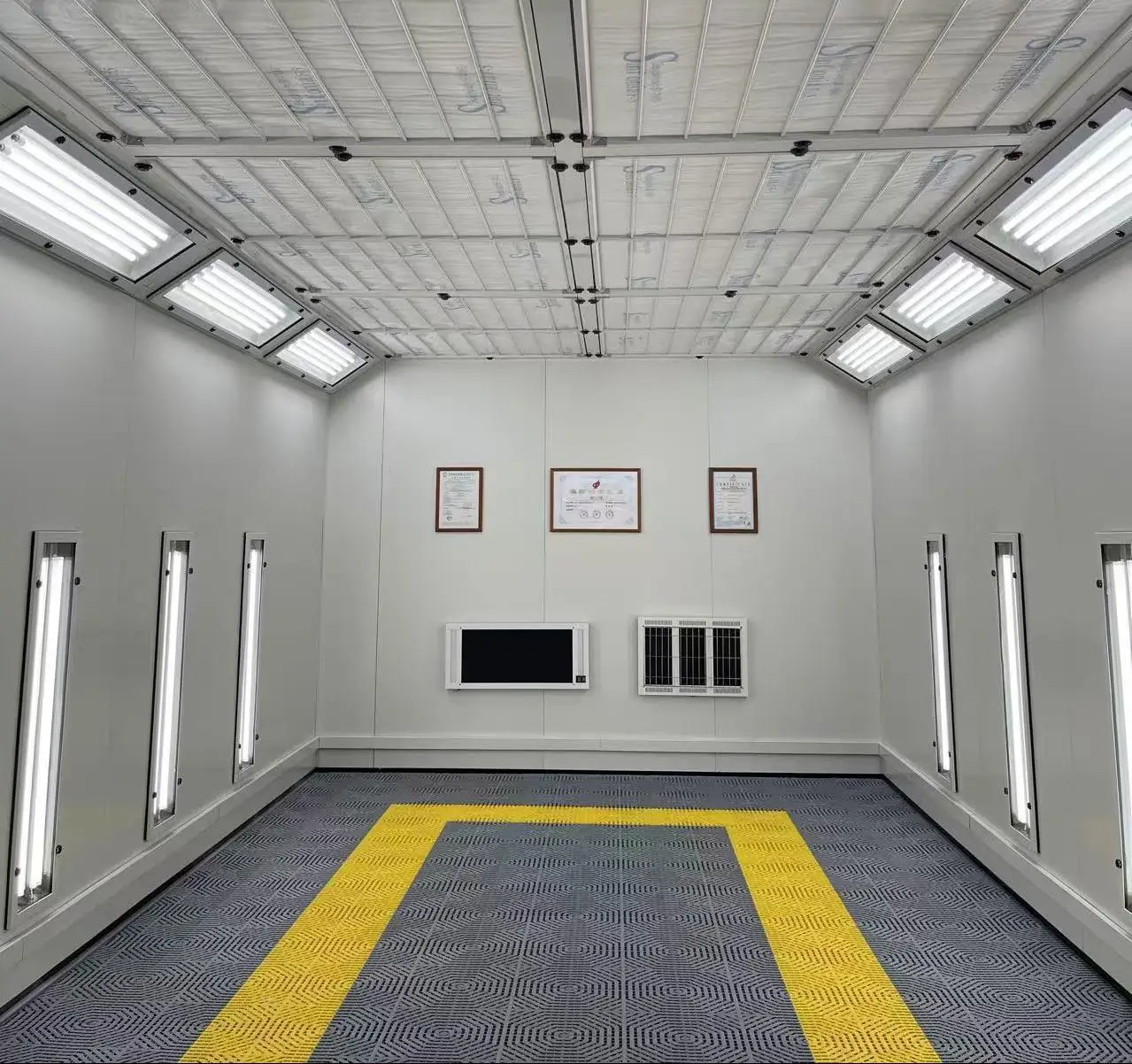 Luxury Spray Booth with Updated Wall Panel 7m/8m/9m Car Paint Room ...