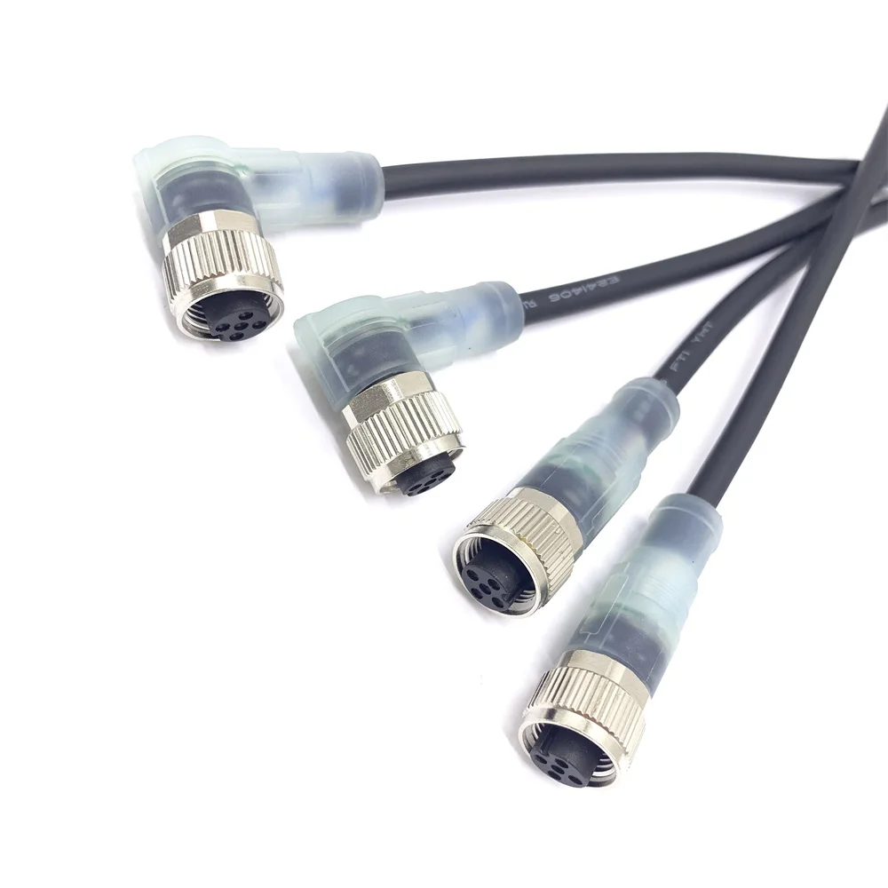Customized M12 Cable Connectors with LED Indicator Lights