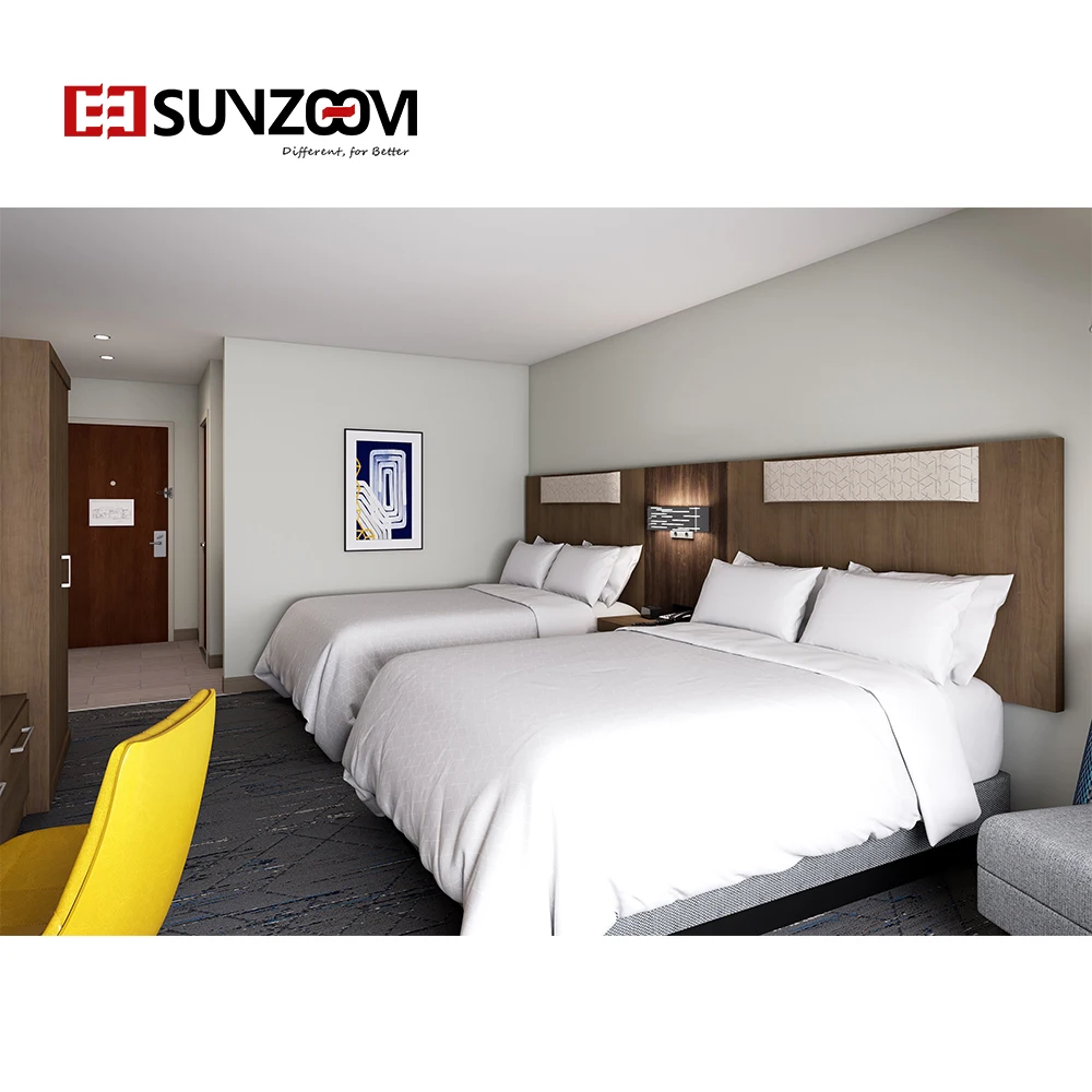 Foshan Wood Holiday Inn Express Formula Blue Hotel Bedroom Furniture ...