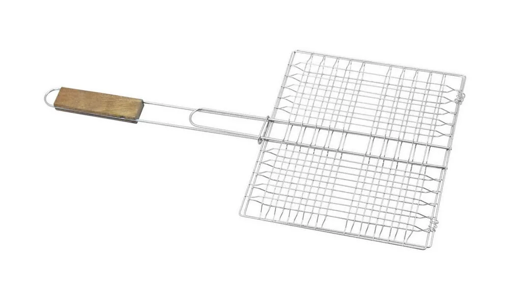 Iron Barbecue Bbq Grill Wire Mesh Net Fish Grill Chicken Roaster Clip ...